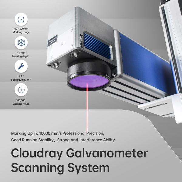MQLF-CM pulse width adjustable laser marking machine (MAX laser source ...