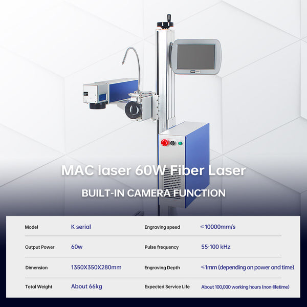 K series fiber flying laser marking machine (Raycus laser source) – MAC ...